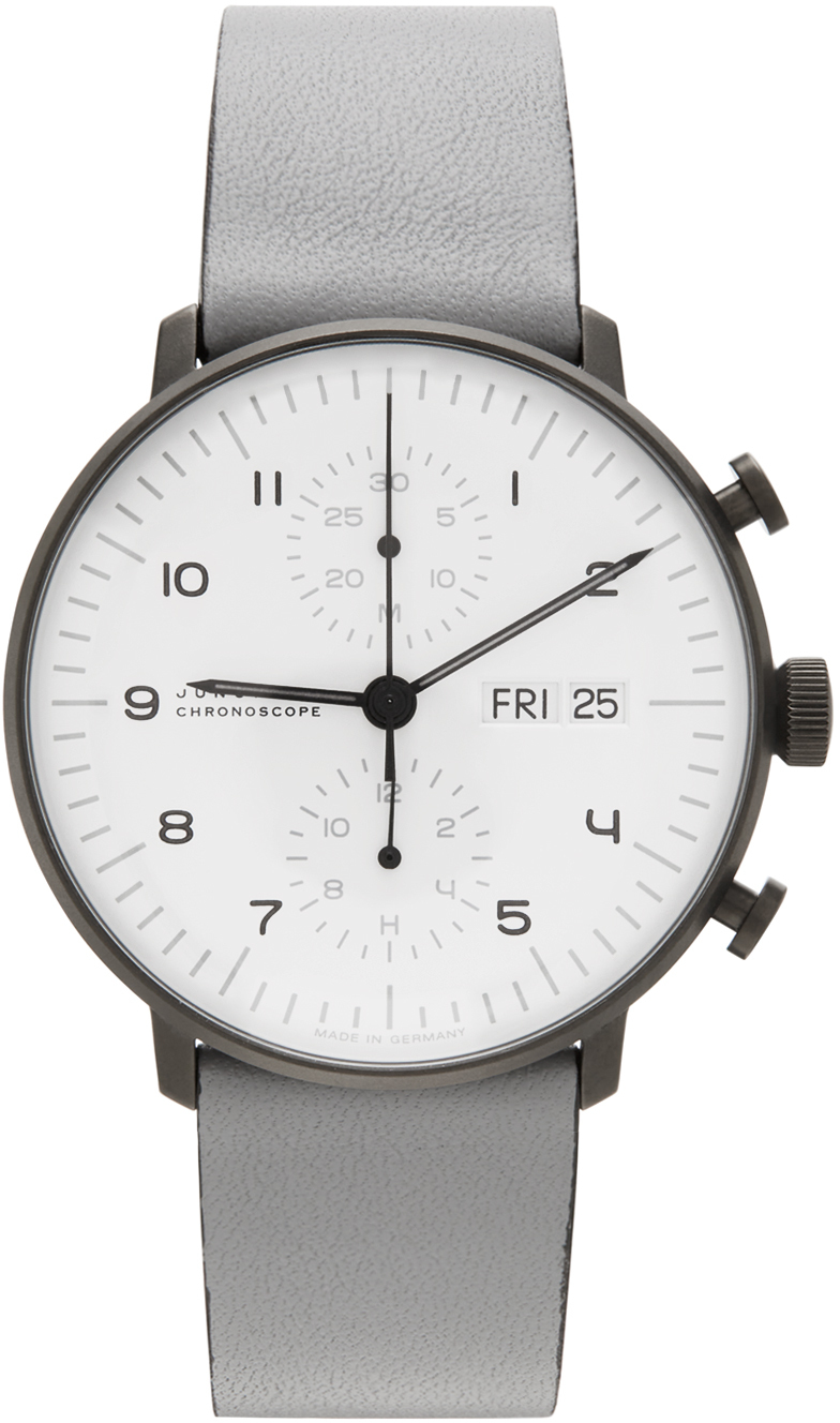 Junghans Grey Max Bill Chronoscope Watch Junghans