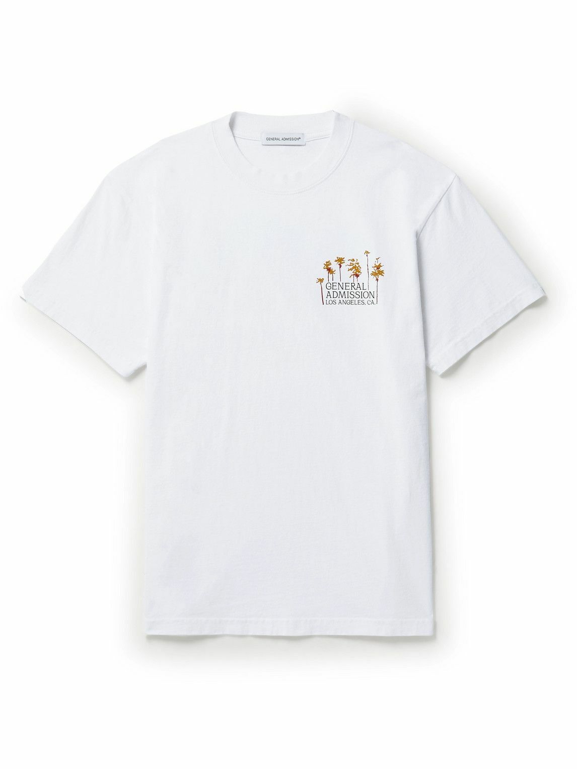 GENERAL ADMISSION - Logo-Print Cotton-Jersey T-Shirt - White General ...