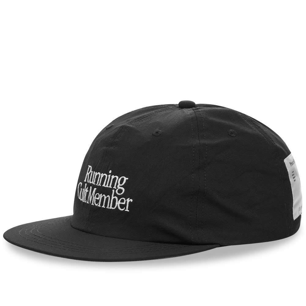 Satisfy Men's PeaceShell Running Cult Member Cap in Black Satisfy