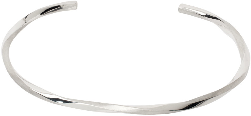 Paul Smith Silver Twisted Bracelet Paul Smith