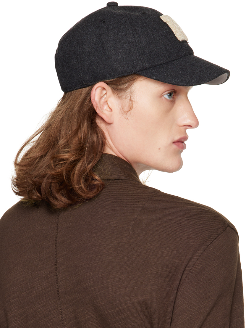 rag & bone Black Addison Varsity Cap Rag and Bone