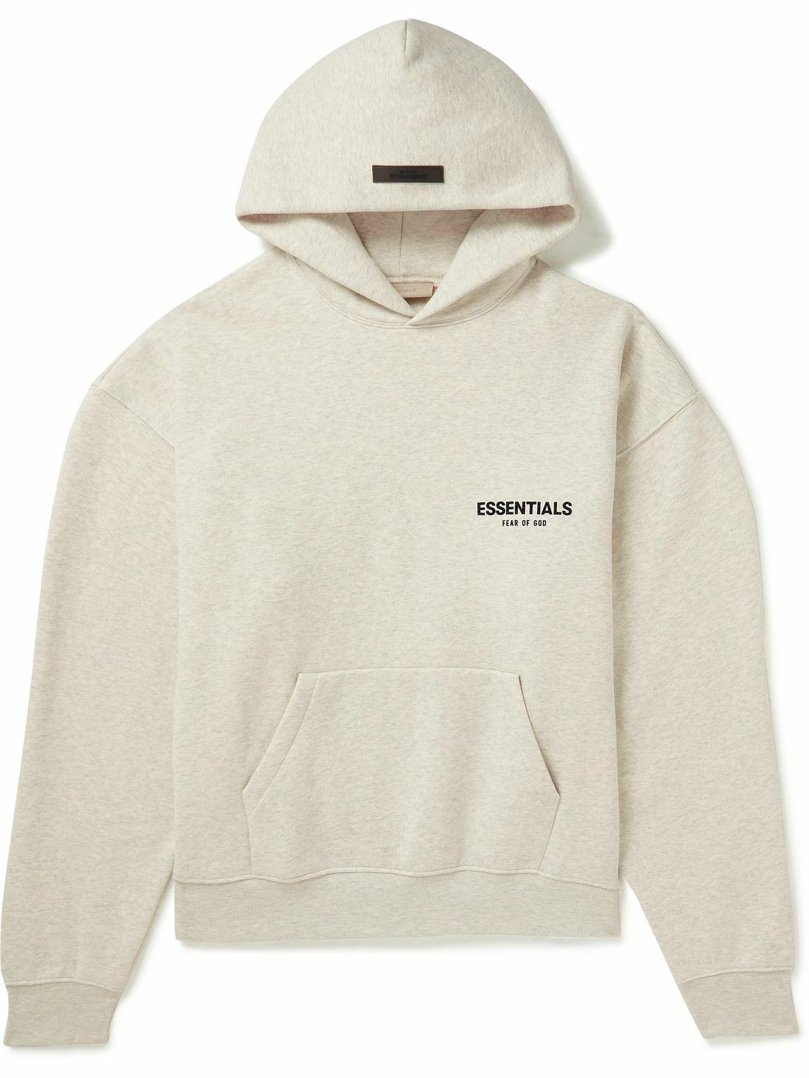FEAR OF GOD ESSENTIALS - Logo-Appliquéd Fleece-Back Cotton-Blend Jersey ...