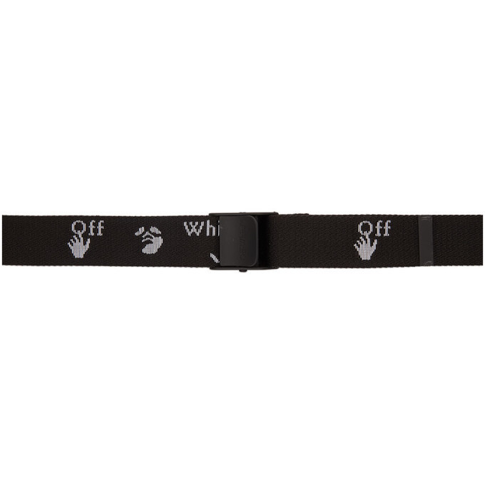 Off-White Black and White New Logo Belt Off-White