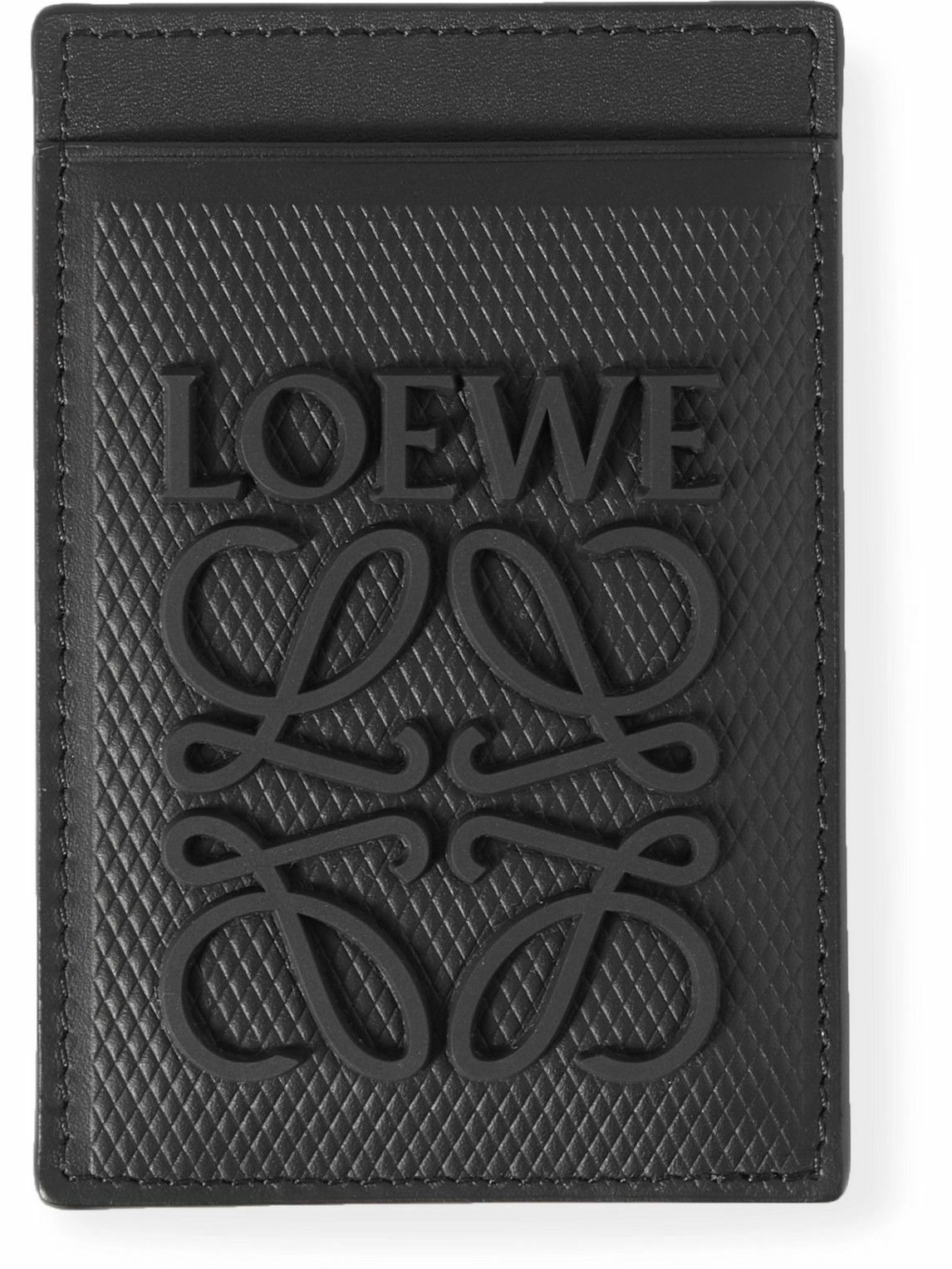 Loewe - Logo-Appliquéd Textured-Leather Cardholder Loewe