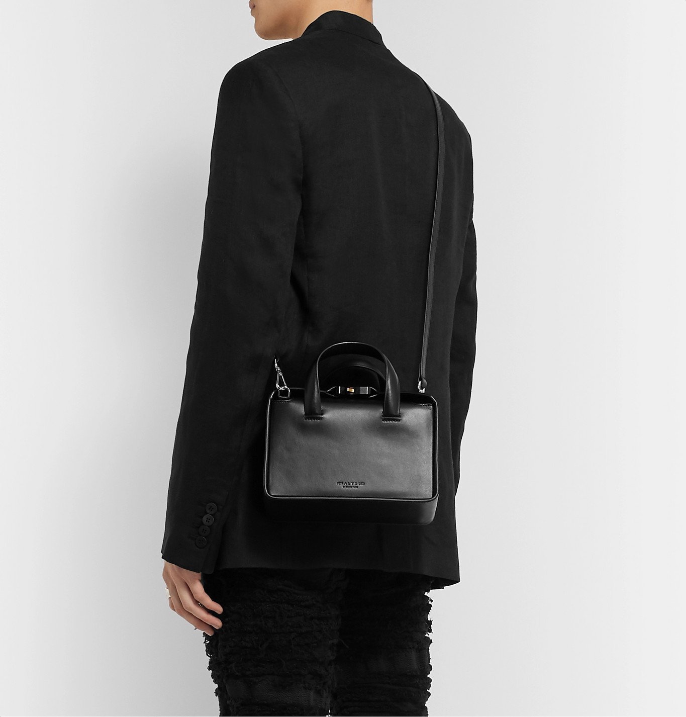 1017 ALYX 9SM - Leather Messenger Bag - Black 1017 ALYX 9SM
