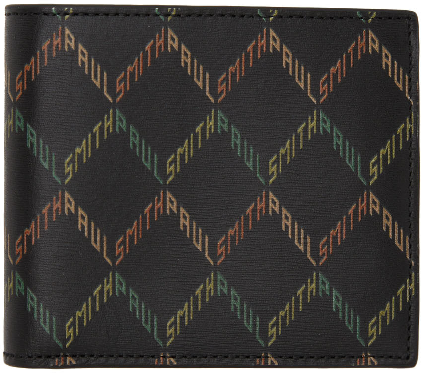 Paul Smith Black Logo Bifold Wallet Paul Smith