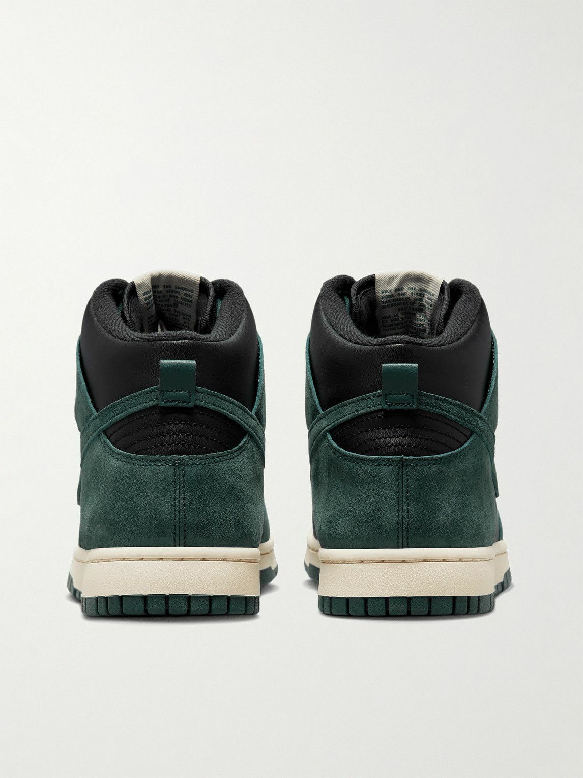 Nike - Dunk High Leather and Nubuck Sneakers - Green Nike