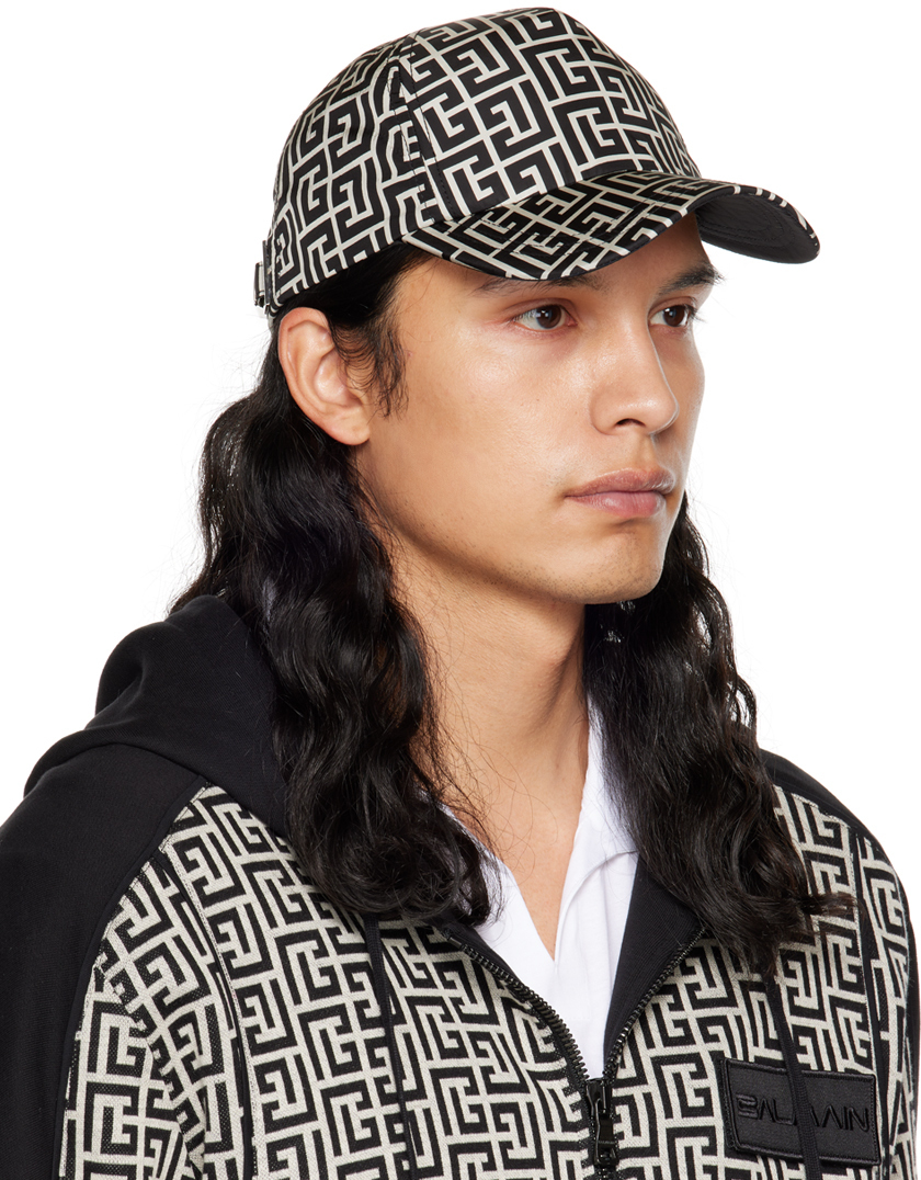 Balmain Black Monogram cap Balmain