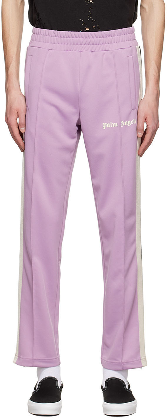 Palm Angels Purple Polyester Lounge Pants Palm Angels