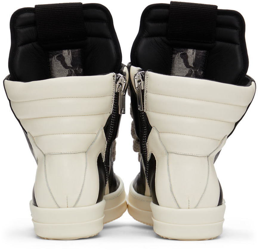 Rick Owens Black Jumbo Laces Geobasket Sneakers Rick Owens