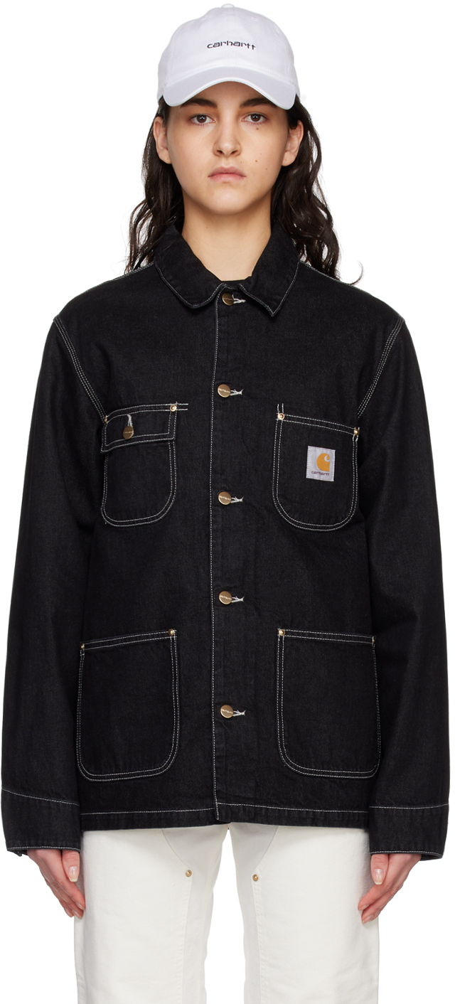 Carhartt Work In Progress Black OG Chore Denim Jacket Carhartt WIP
