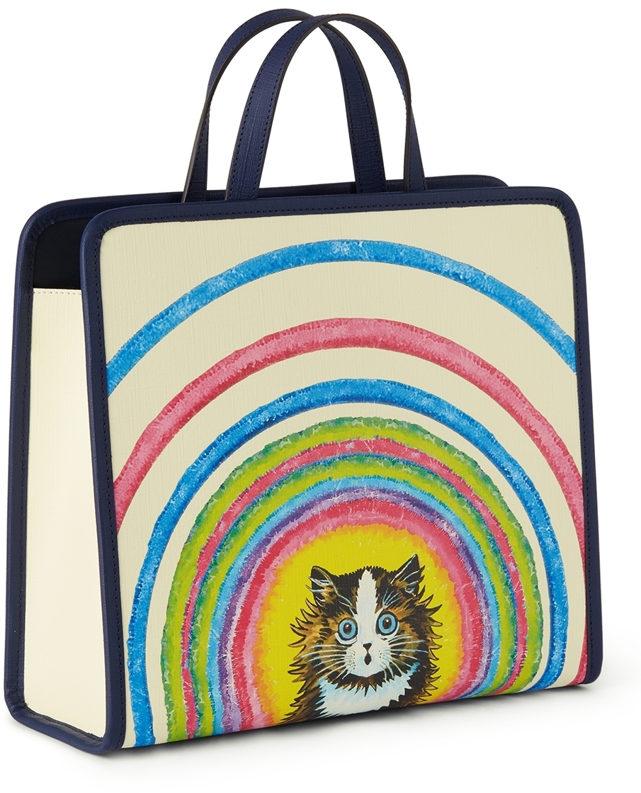 Gucci Kids Off-White Cat Print Tote Gucci