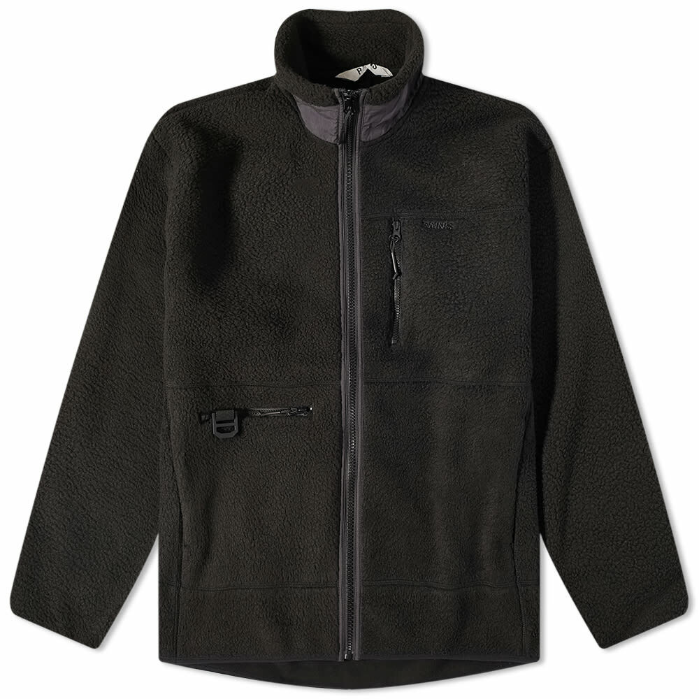 Rains Men's Heavy Fleece Jacket in Black Rains