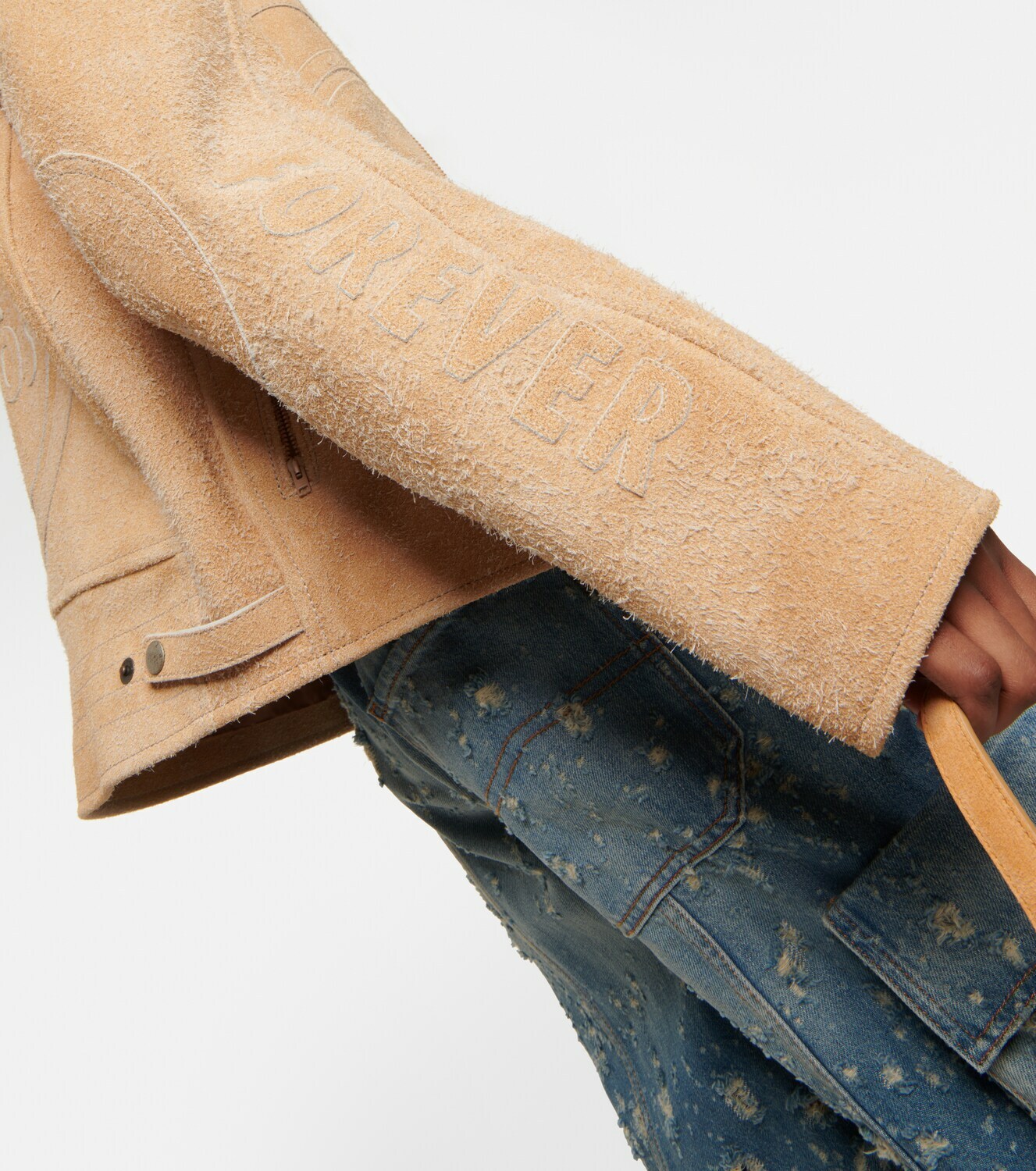 Acne Studios - Embossed suede jacket Acne Studios