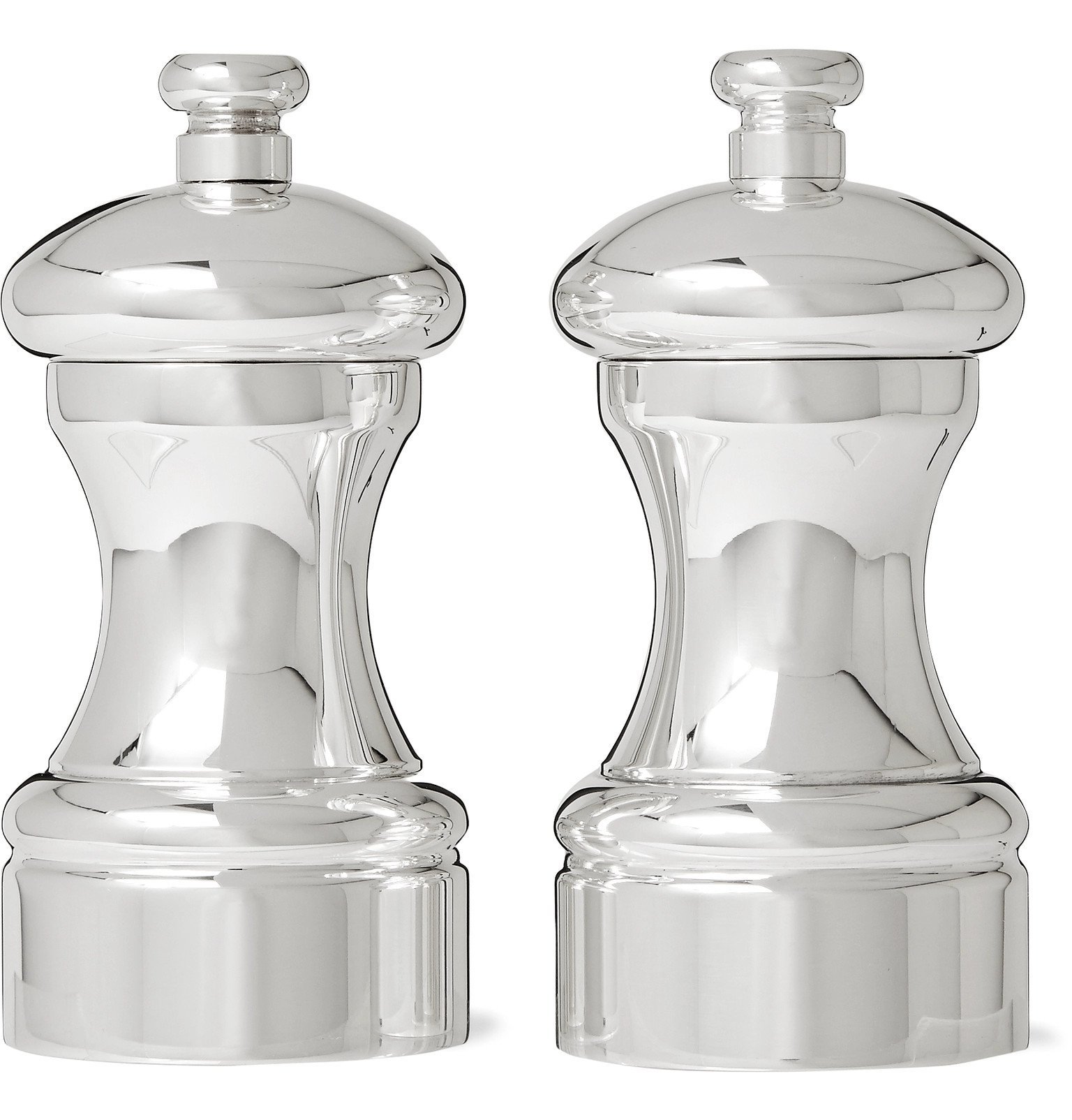 Soho Home - Audley Silver-Plated Salt and Pepper Grinder Set - Silver ...