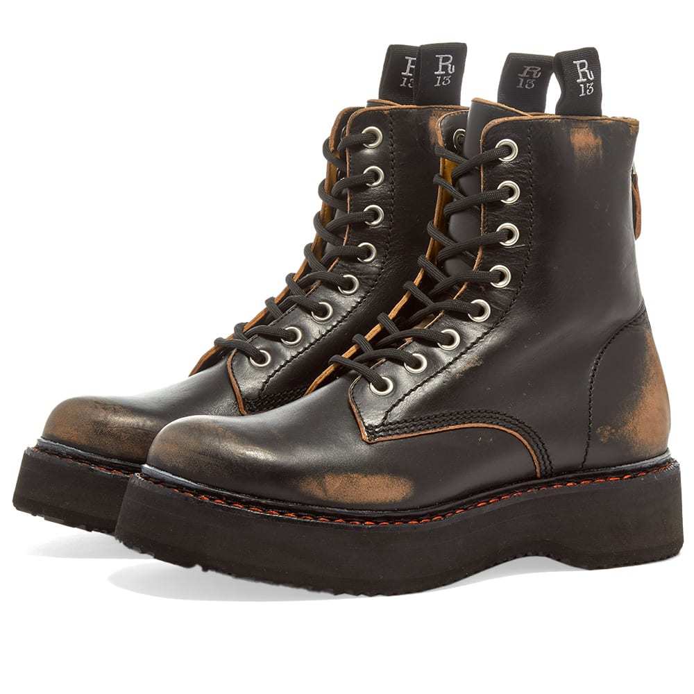 R13 Sing Stack Lace-Up Boot R13
