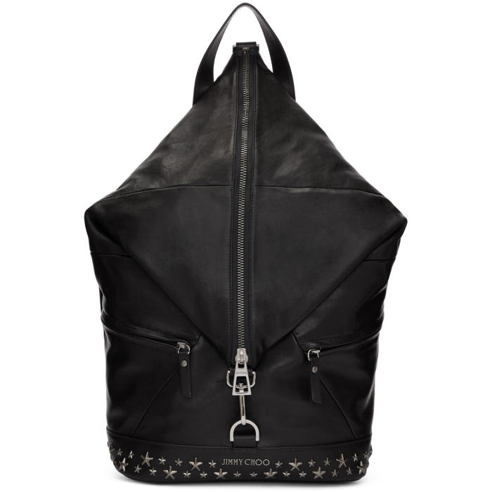 Jimmy Choo Black Fitzroy Stars Backpack Jimmy Choo