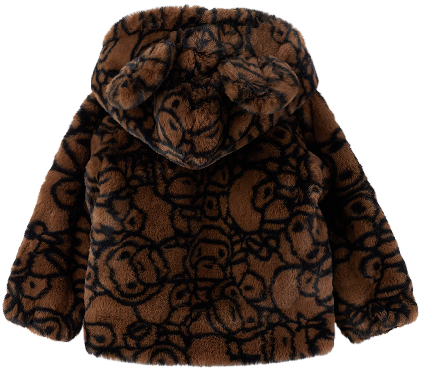BAPE Baby Brown 'Baby Milo' Faux-Fur Hoodie A Bathing Ape