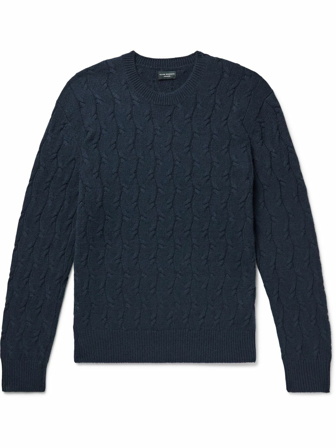 Club Monaco - Cable-Knit Cashmere Sweater - Blue Club Monaco