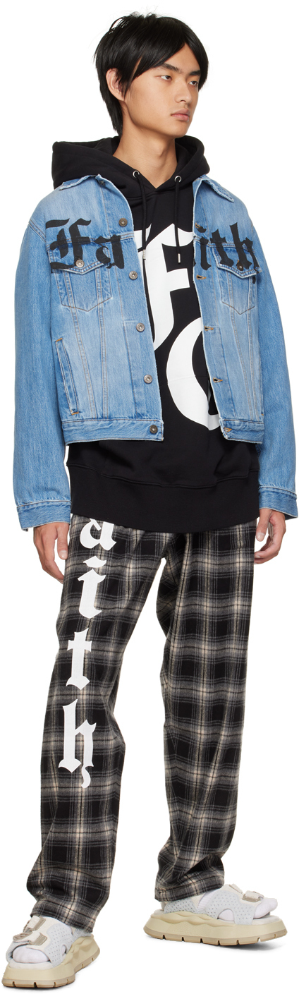 Faith Connexion Blue Print Denim Jacket Faith Connexion