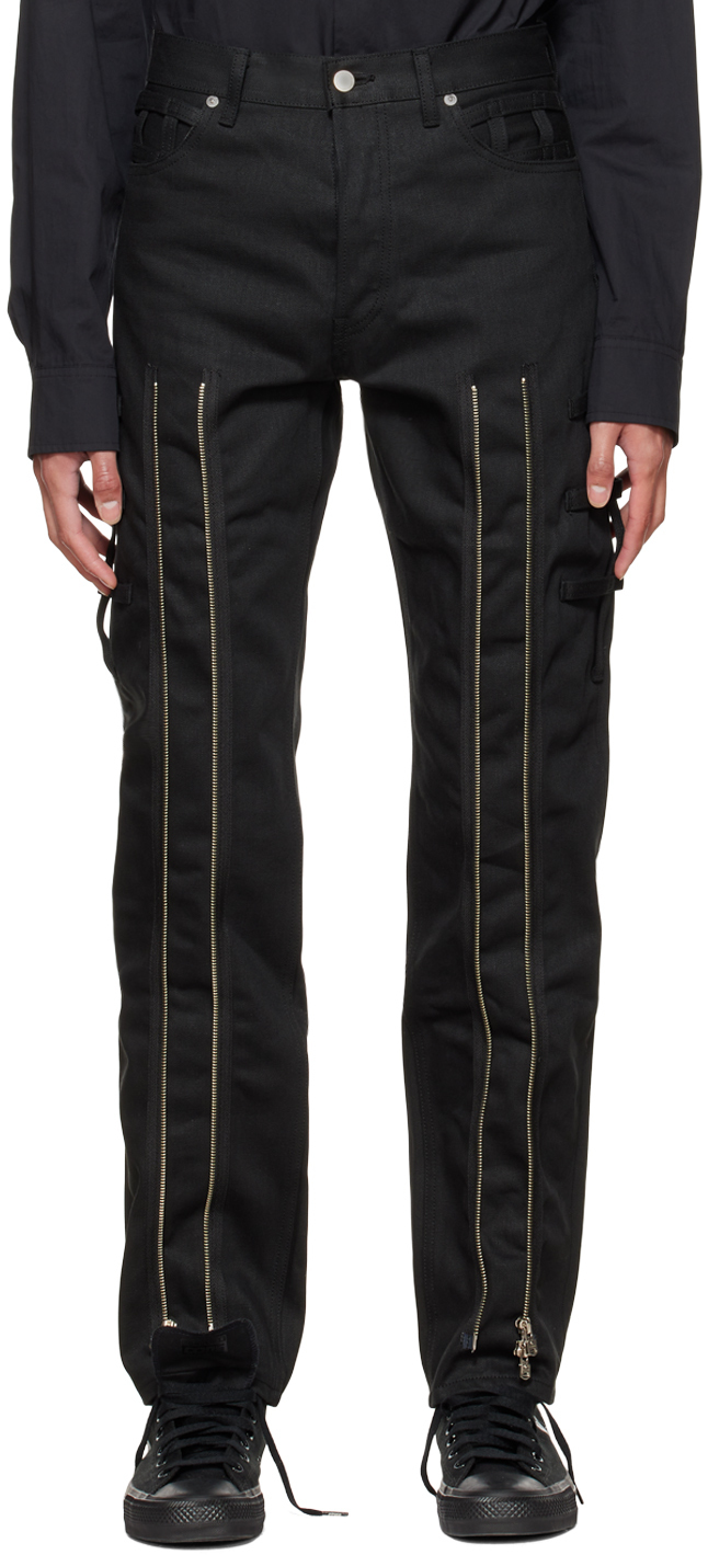 TAKAHIROMIYASHITA TheSoloist. Black Bondage Jeans TAKAHIROMIYASHITA ...