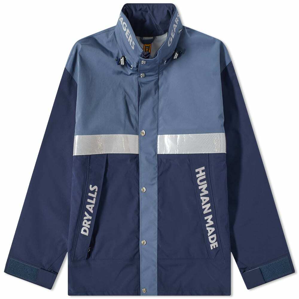 Human Made Rain Parka Jacket in Blue Human Made