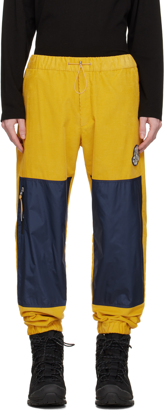 Moncler Yellow Colorblock Lounge Pants Moncler