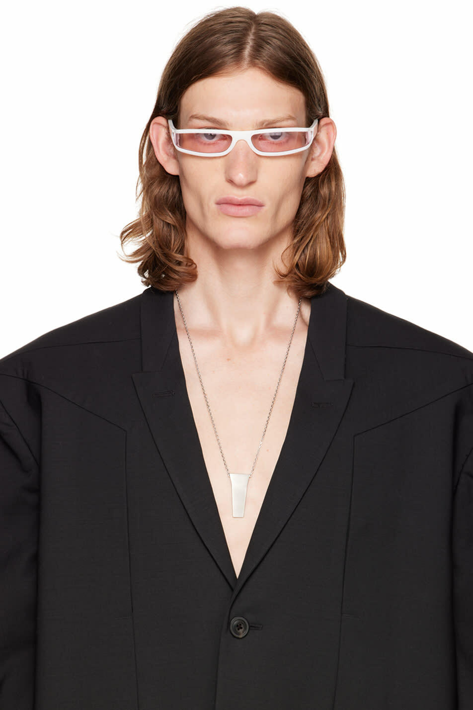 Rick Owens Silver Trunk Necklace Rick Owens