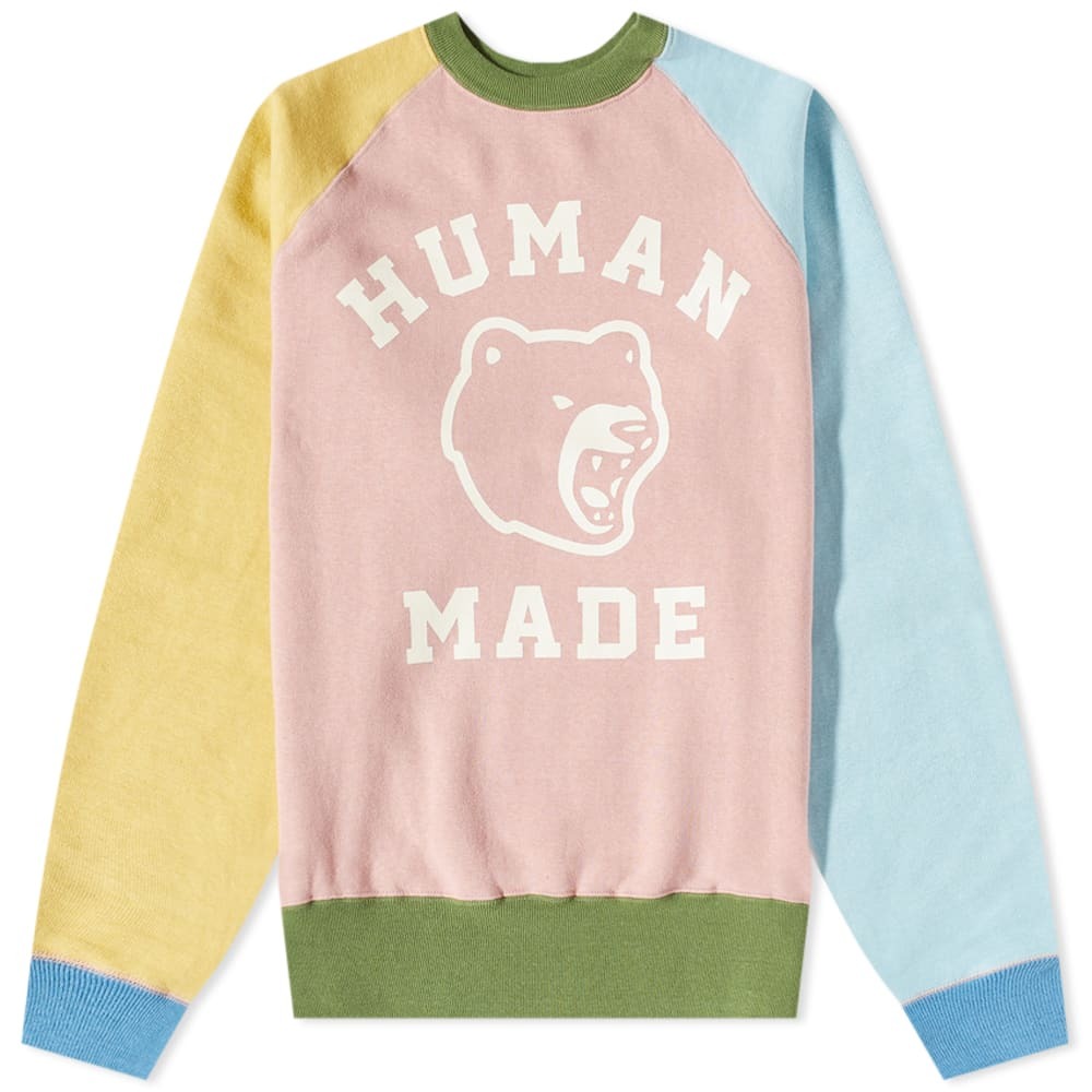 Human Made Men's Crazy Sweat in Pink Human Made