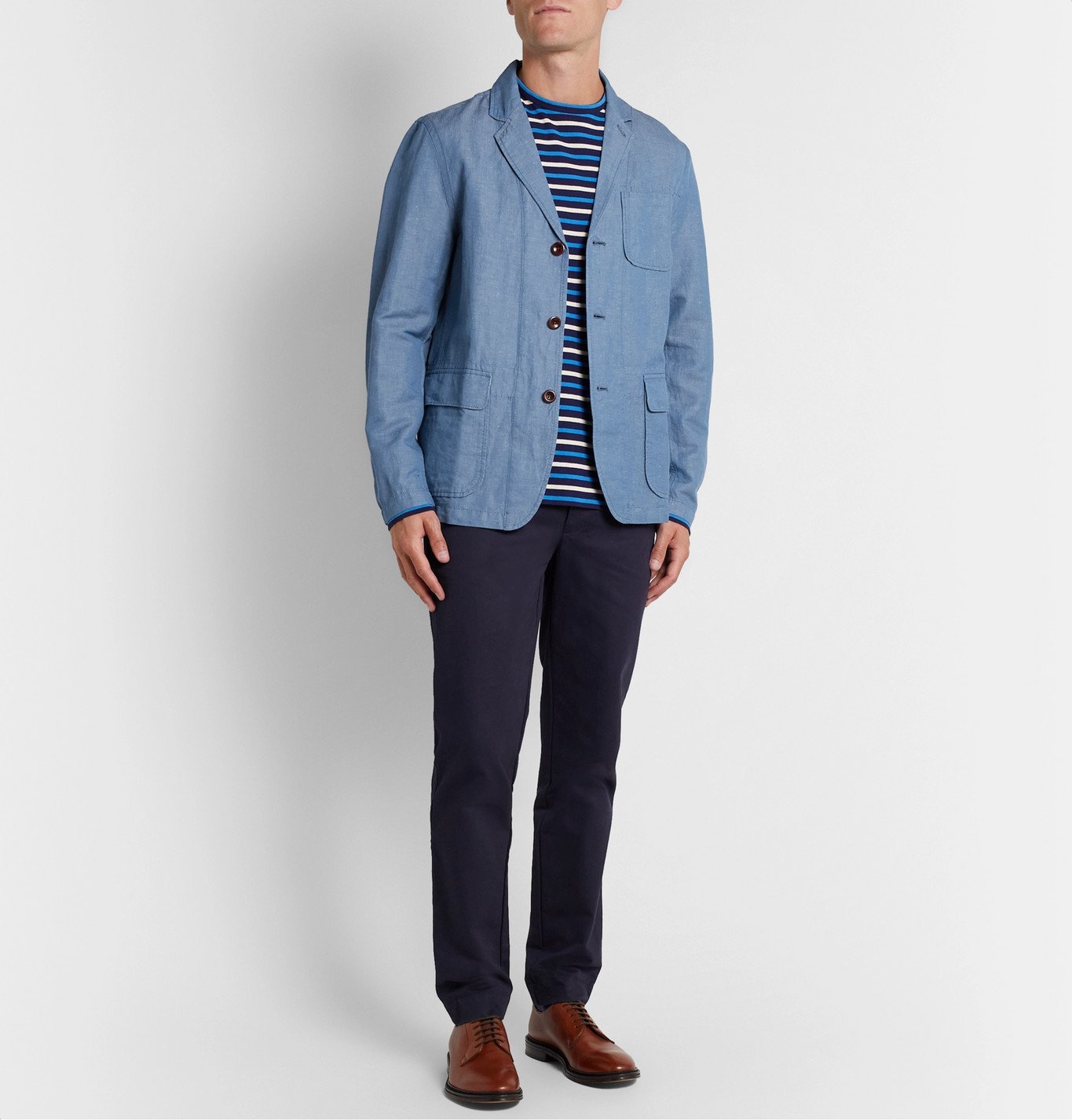 Alex Mill - Unstructured Herringbone Linen and Cotton-Blend Chambray ...