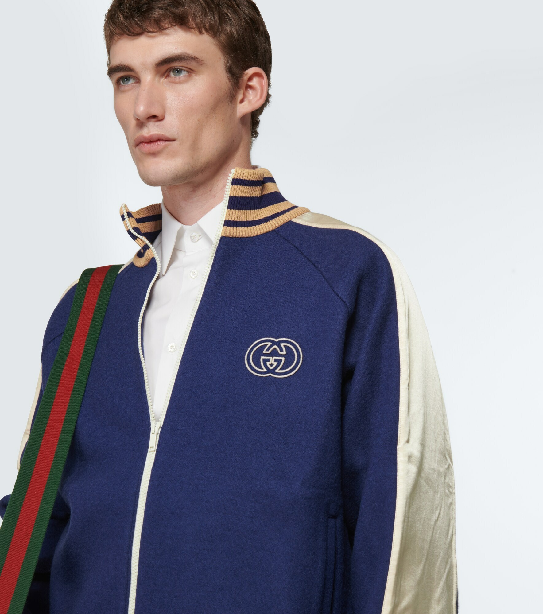 Gucci - Interlocking G wool jersey track jacket Gucci