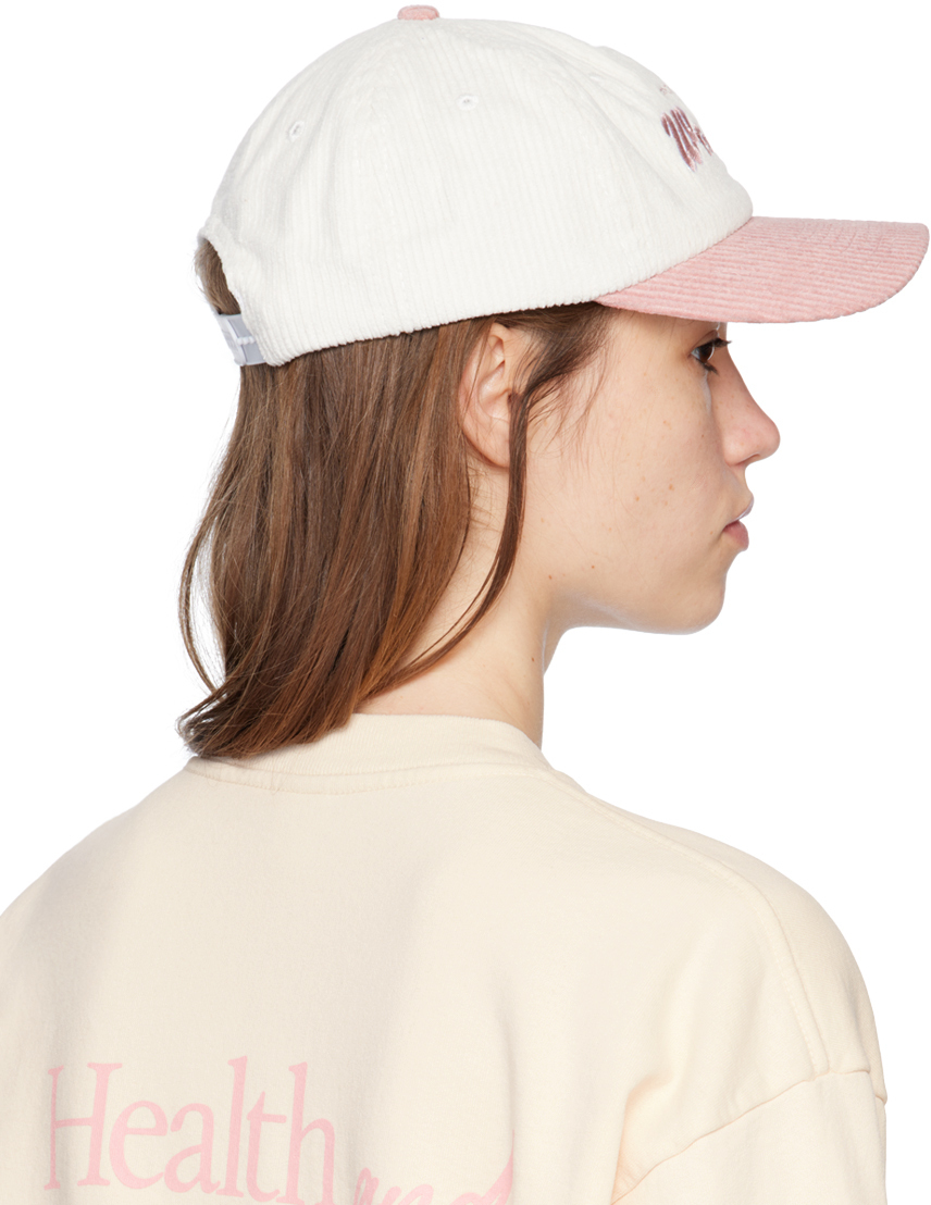 Sporty & Rich White & Pink 'Wellness Club' Cap Sporty & Rich
