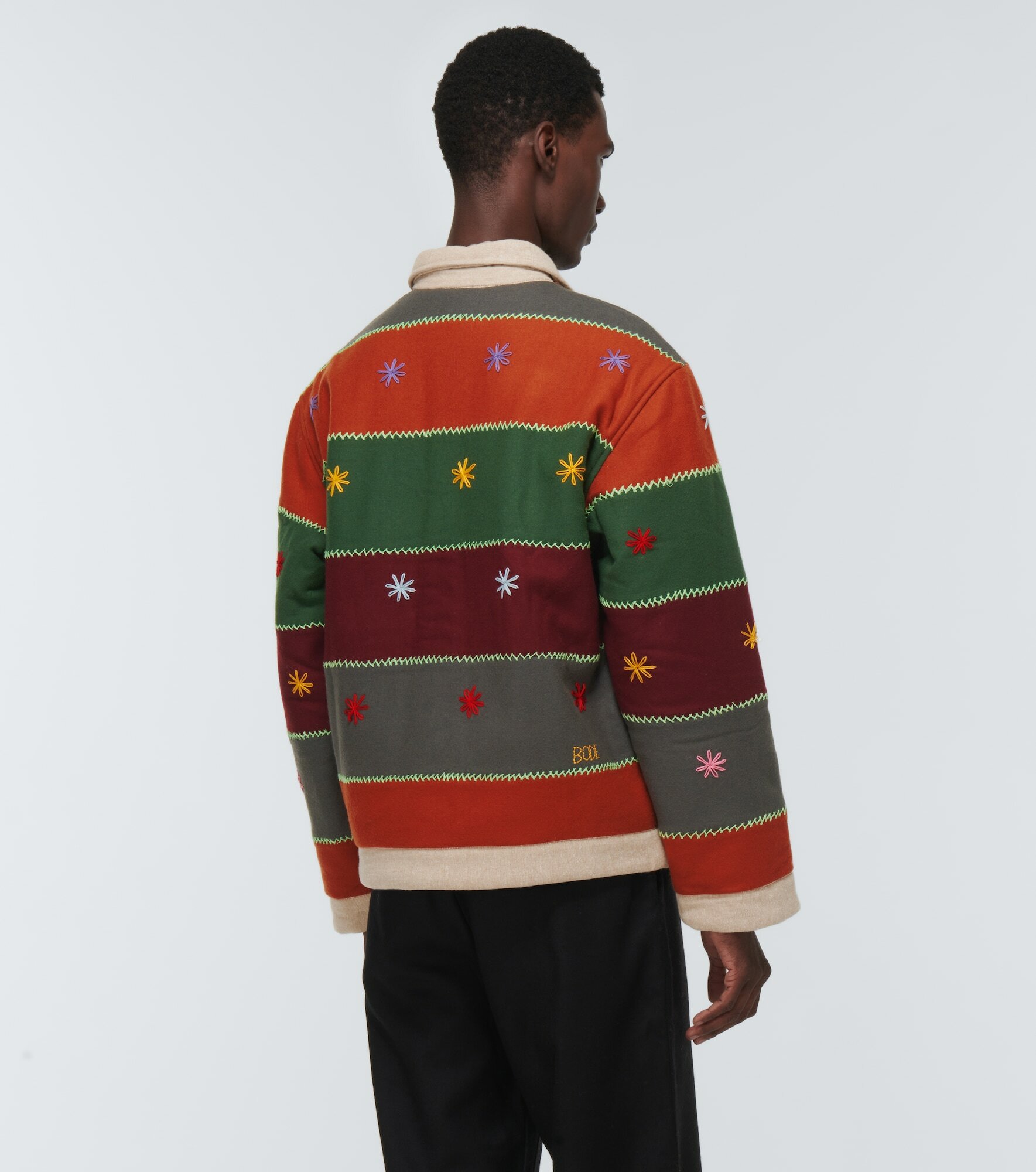 Bode - Embroidered Autumn Quilt jacket Bode