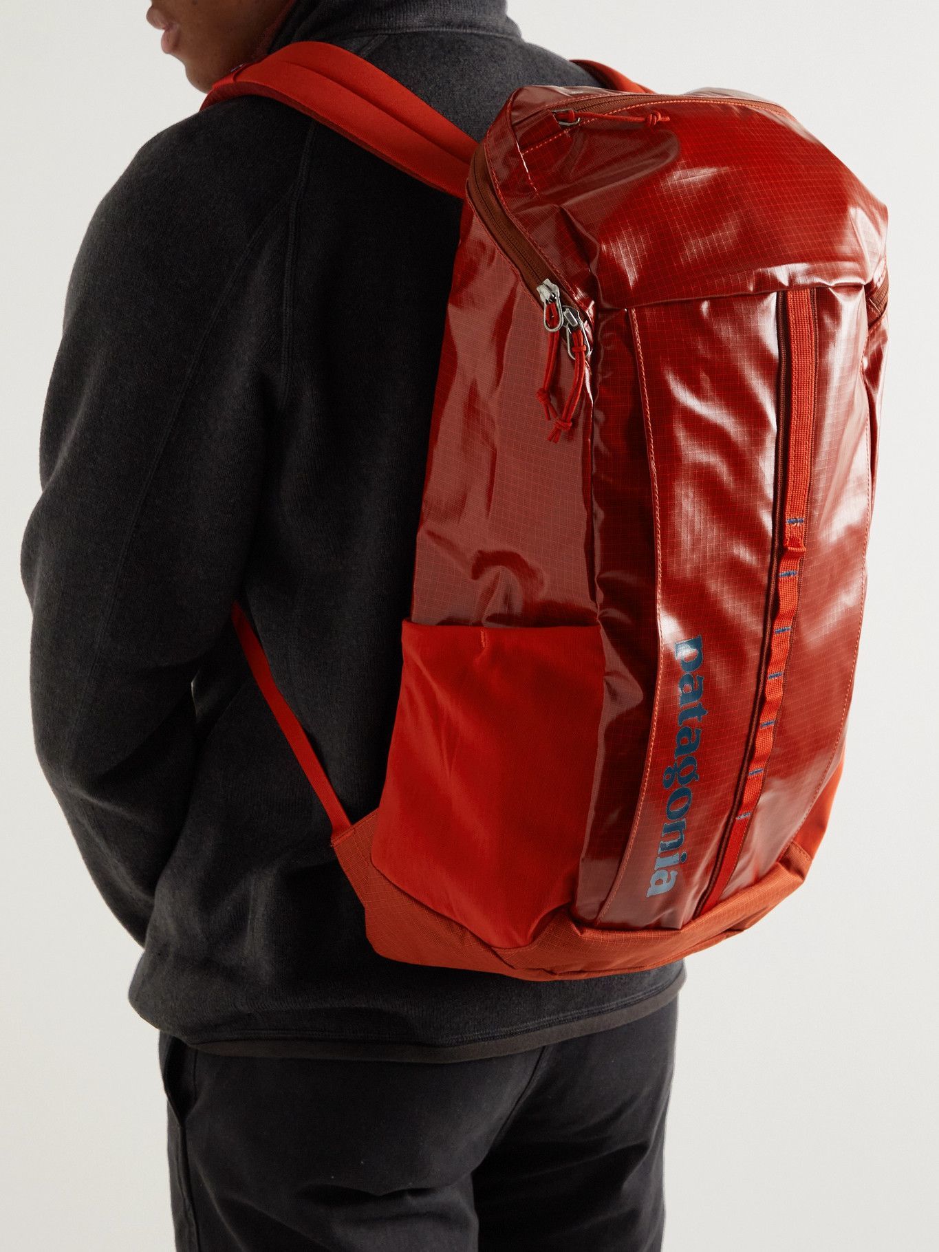 Patagonia - Black Hole Logo-Print Recycled Coated-Ripstop Backpack ...