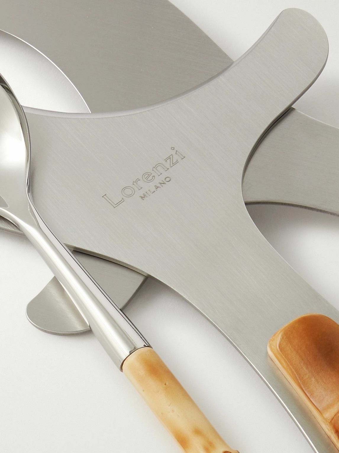 Lorenzi Milano - Stainless Steel and Bamboo Sea Urchin Set Lorenzi Milano