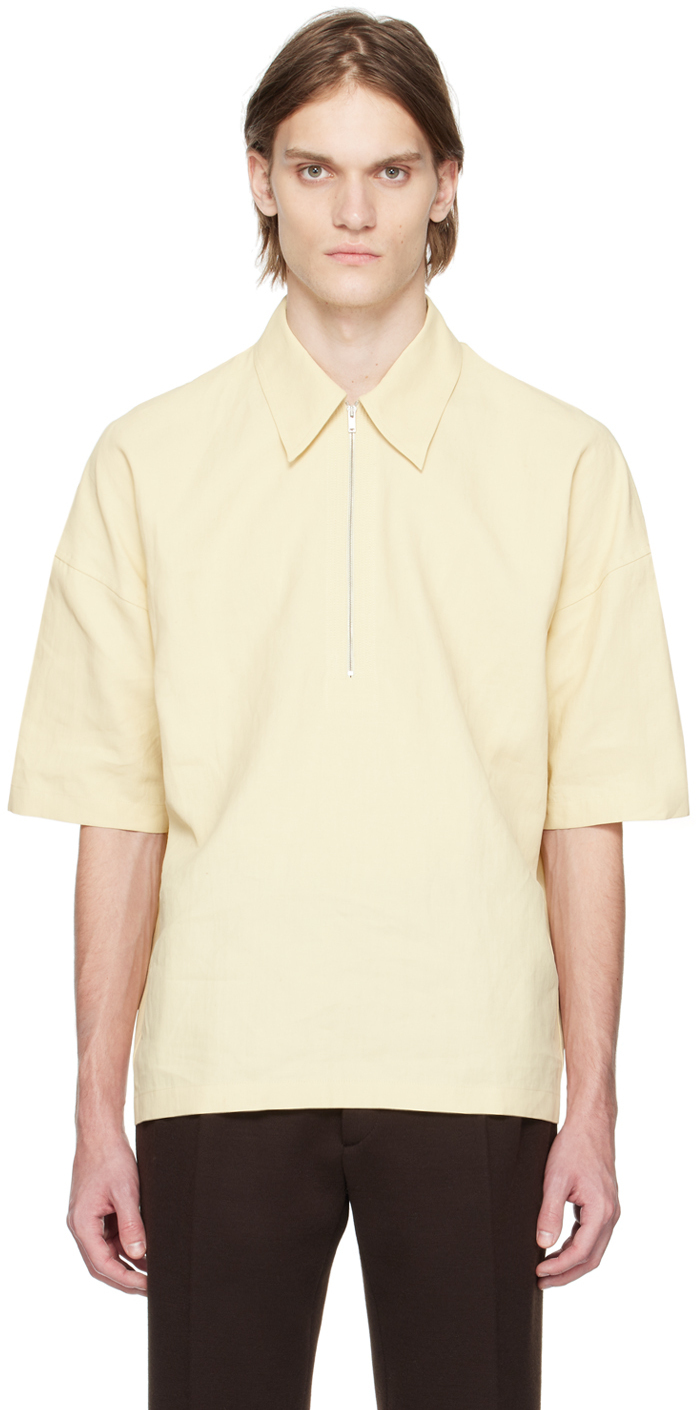 Jil Sander Yellow Half-Zip Shirt Jil Sander