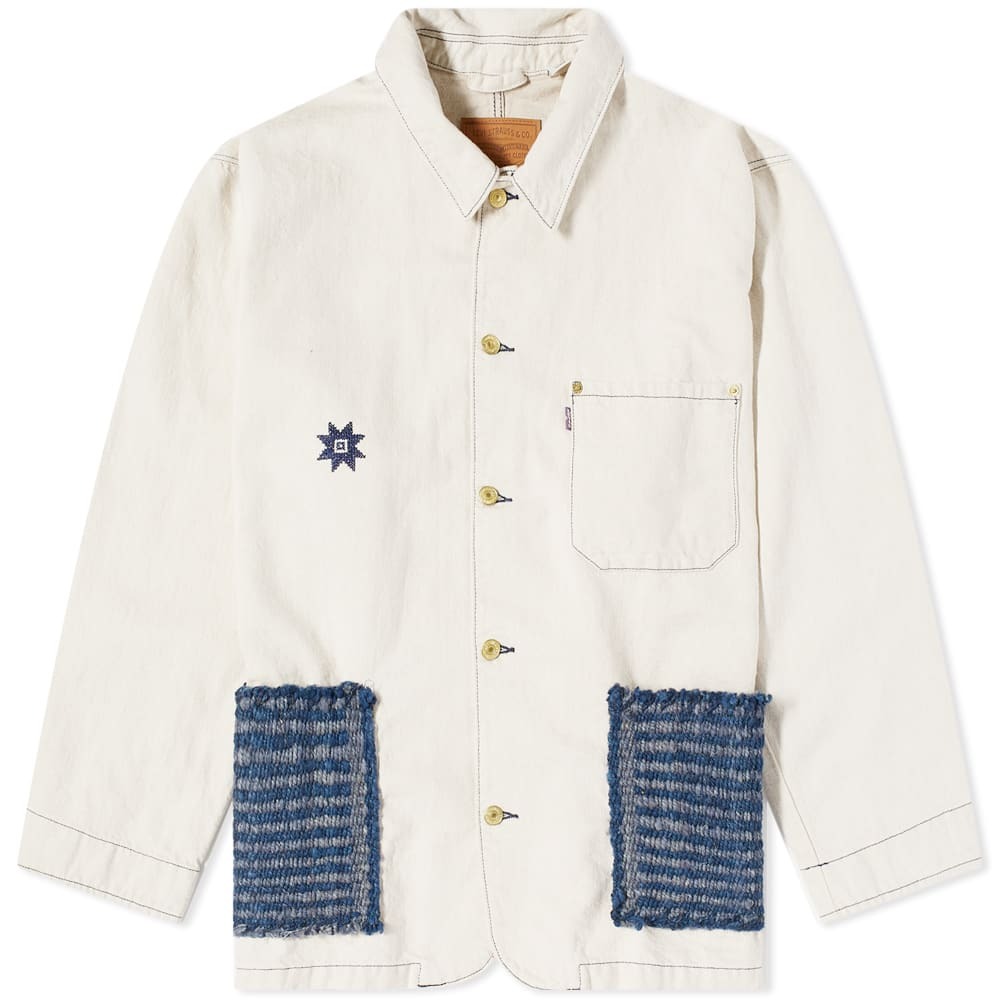 Levi's Men's LVC X Adish Hemp Chore Jacket in Ecru Levis