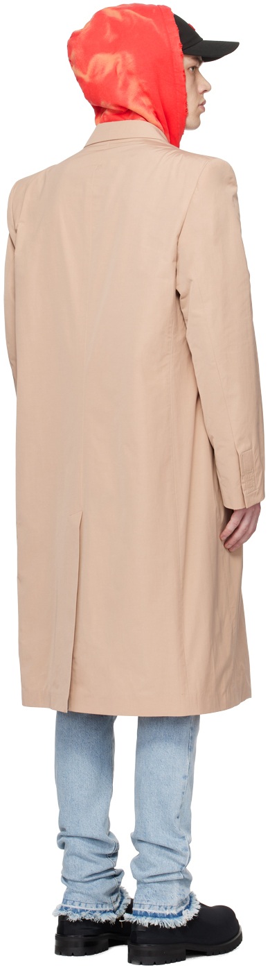 424 Beige Double-Breasted Coat 424