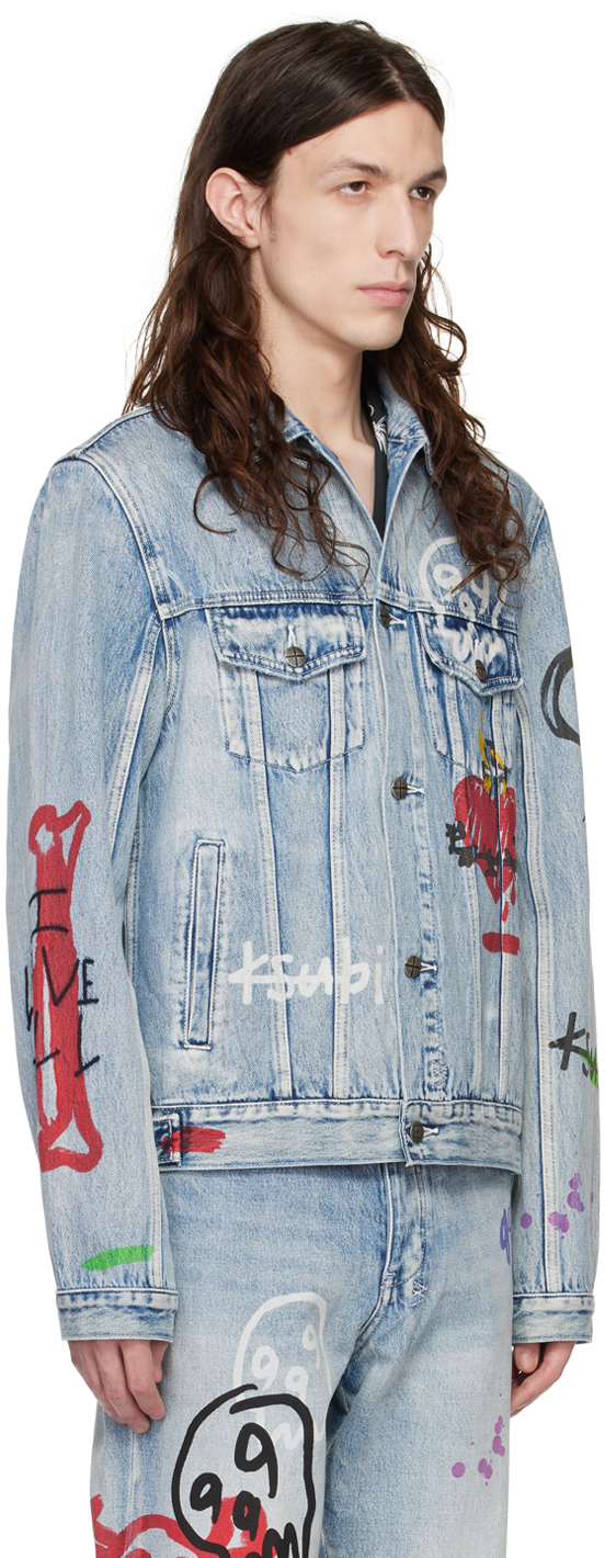 Ksubi Blue Juice WRLD 999 CLUB Edition Classic Trip Denim Jacket Ksubi