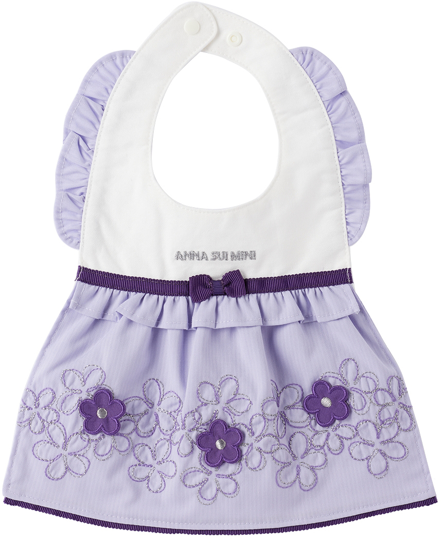 ANNA SUI MINI SSENSE Exclusive Baby Purple Bib