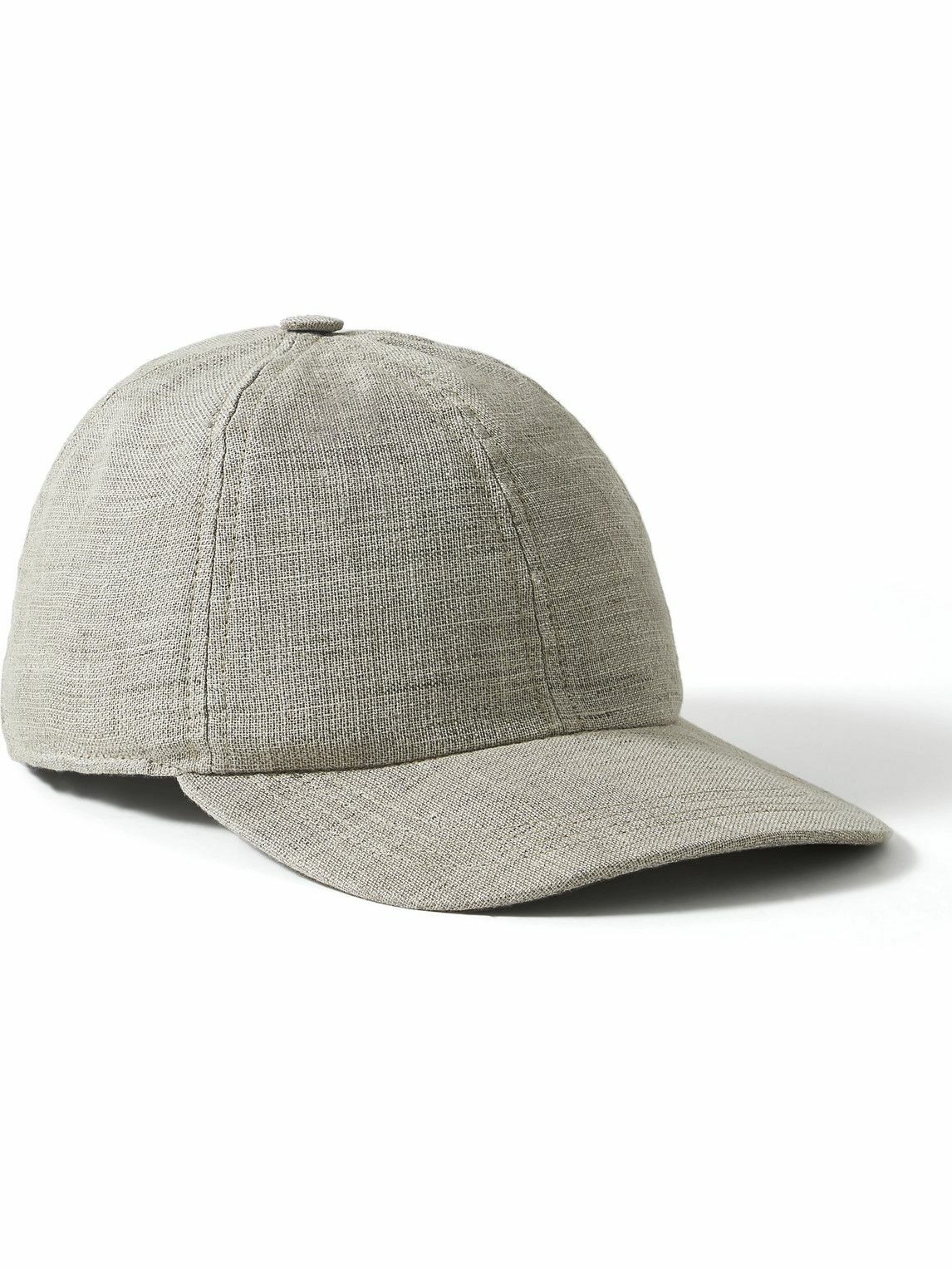 Lock & Co Hatters - Rimini Cotton and Linen-Blend Baseball Cap - Gray ...