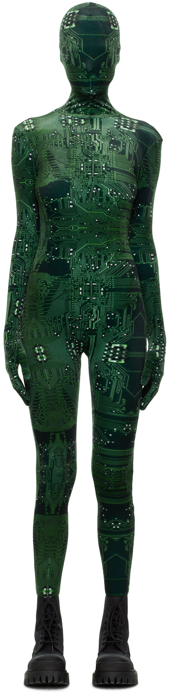 VETEMENTS Green Cyber Jumpsuit Vetements