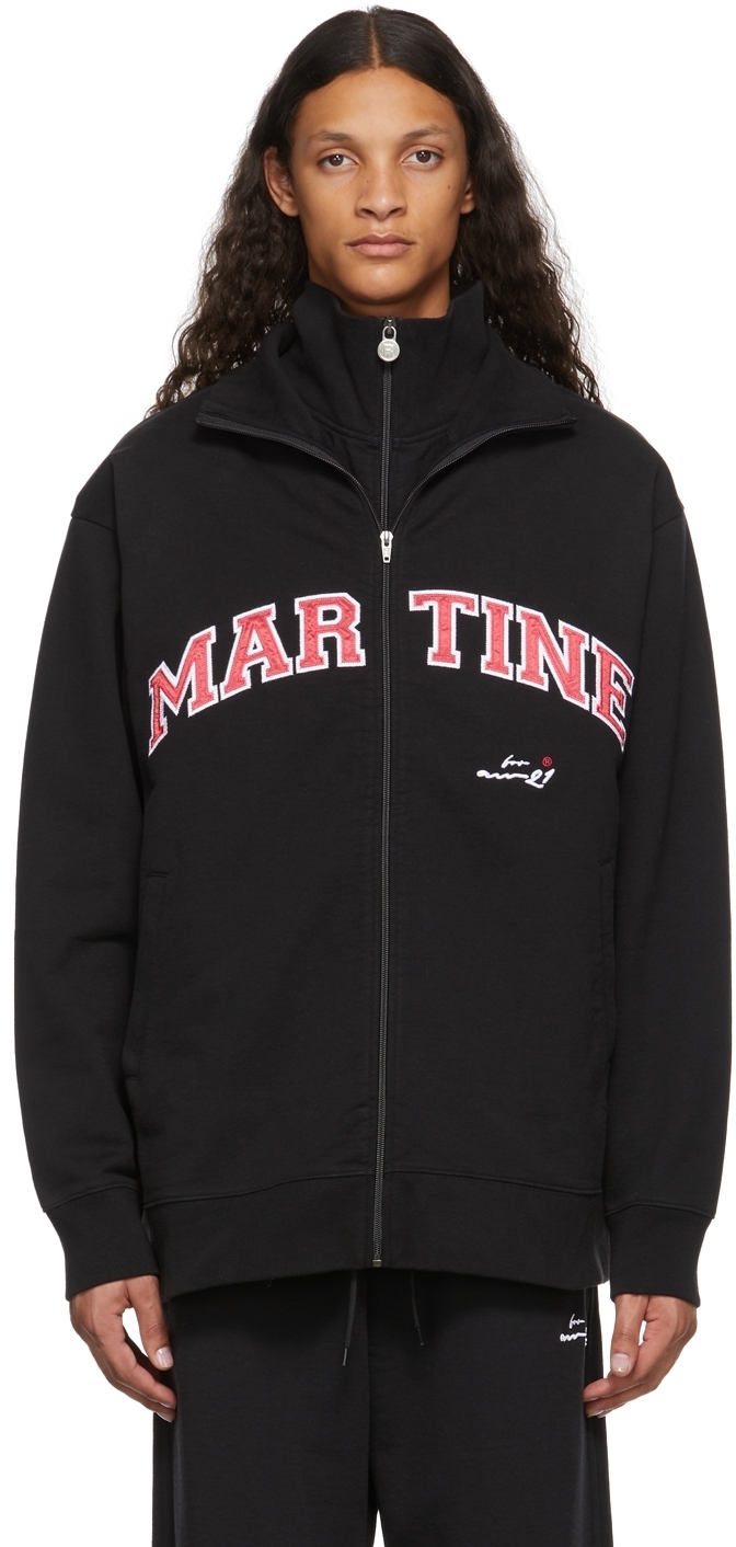 Martine Rose Black Logo 2-In-1 Zip Track Jacket Martine Rose
