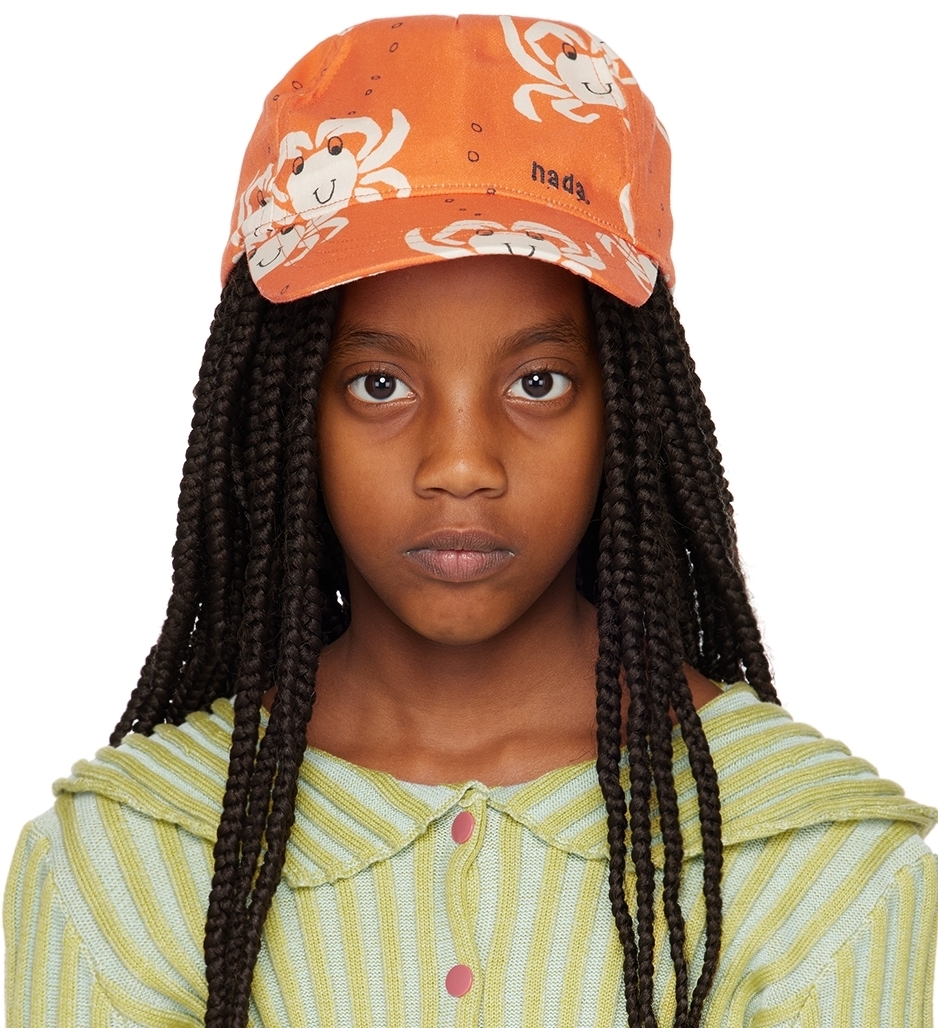 nadadelazos Kids Orange Crabs Cap
