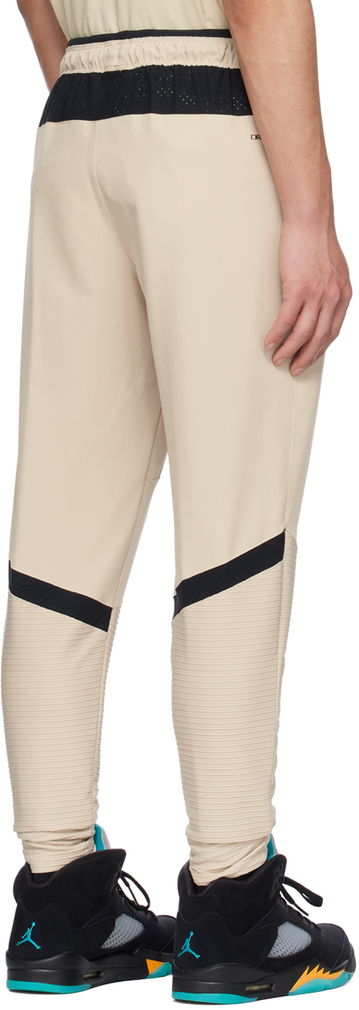 Nike Jordan Beige Paneled Sweatpants Nike Jordan Brand