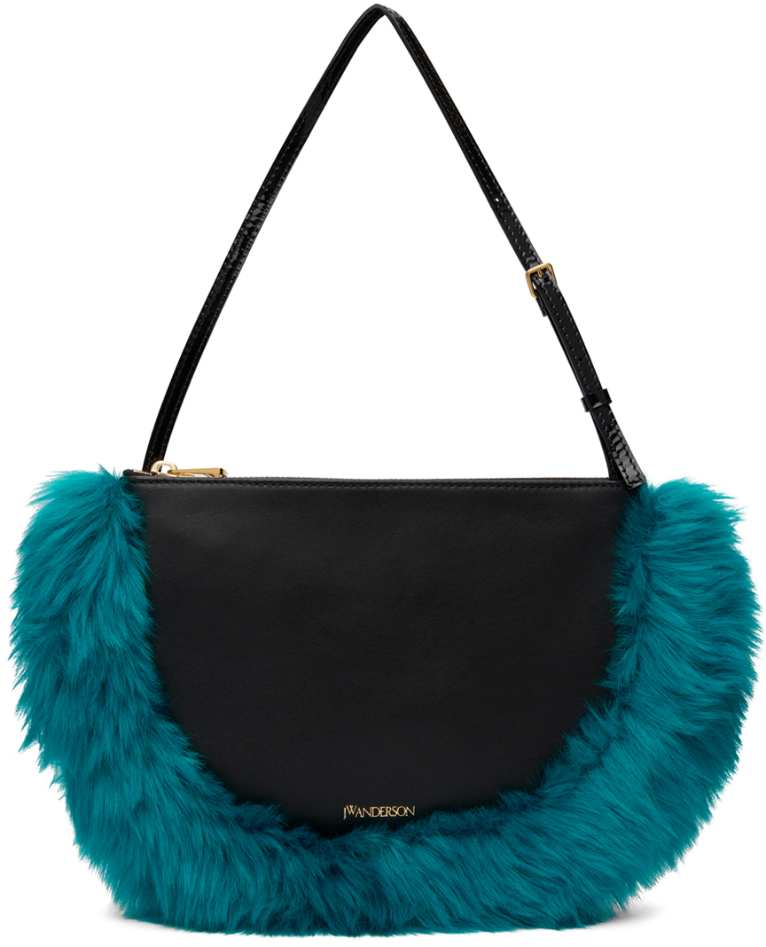 JW Anderson Black 'The Bumper' Moon Bag JW Anderson