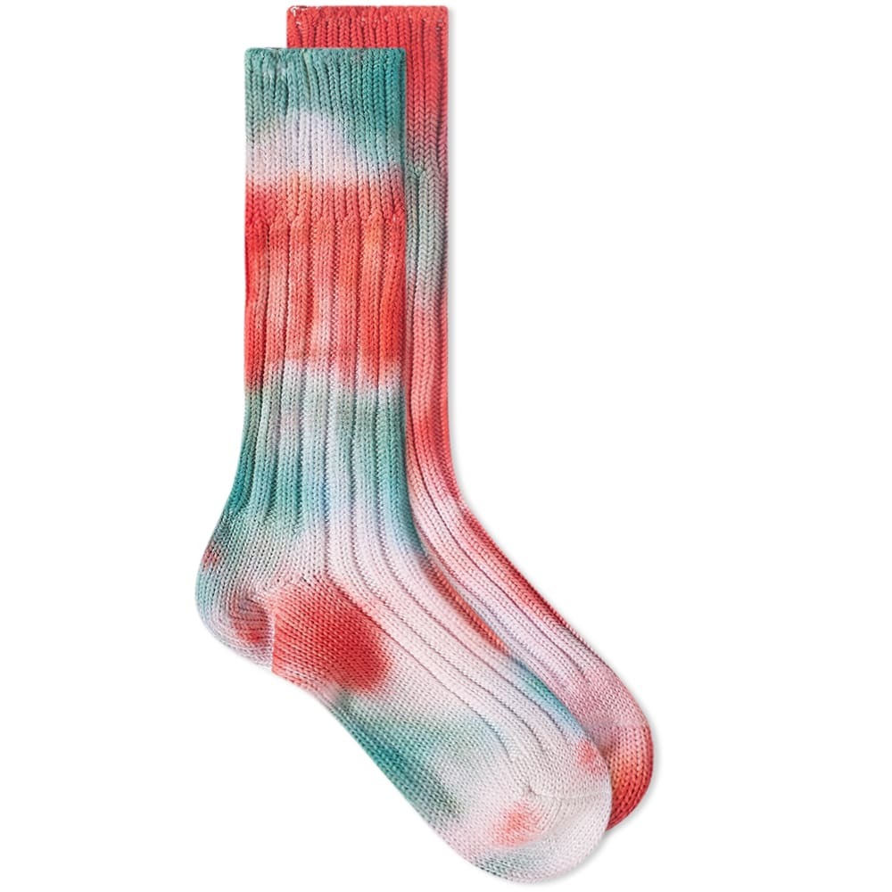 decka x Stain Shade Heavyweight Sock in Menthol Red decka