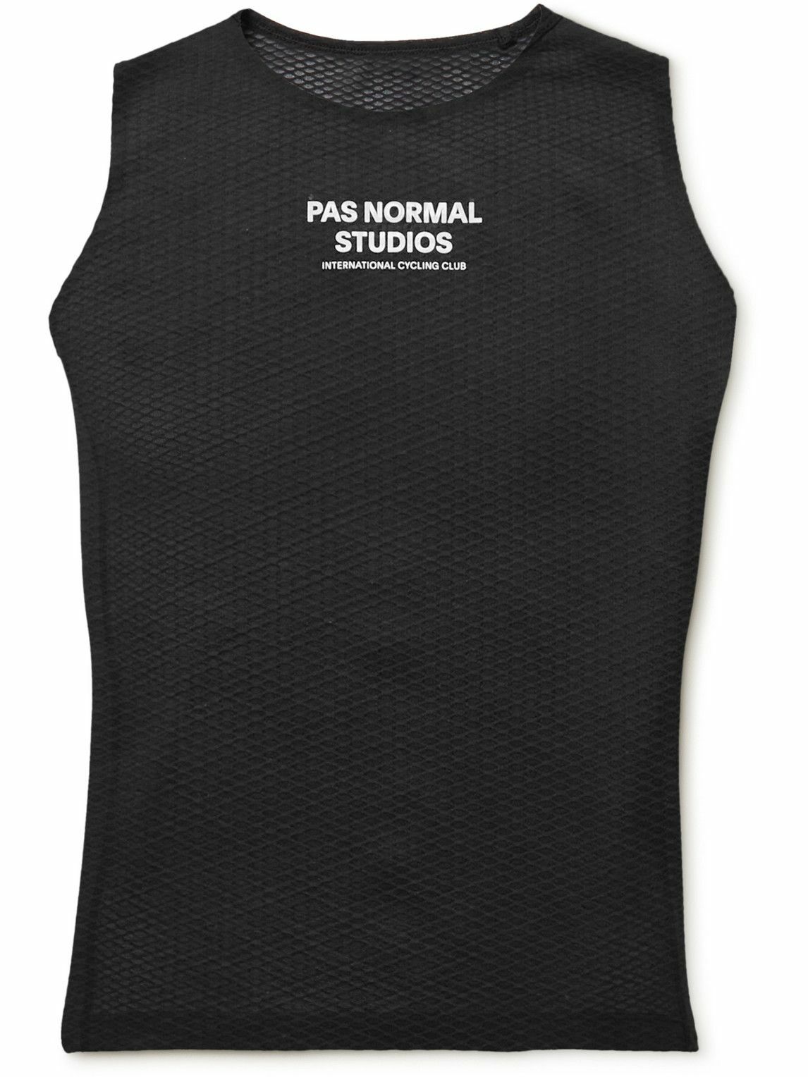 Pas Normal Studios - Logo-Print Stretch-Mesh Base Layer - Black Pas ...