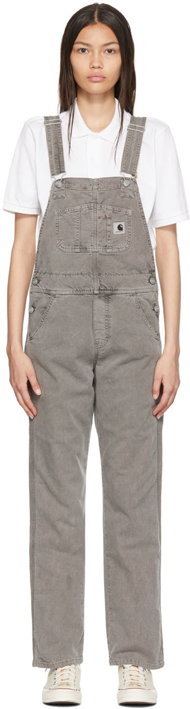 Carhartt Work In Progress Gray Cotton Overalls Carhartt WIP