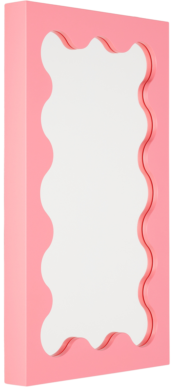Gustaf Westman Objects SSENSE Exclusive Pink Curvy Mini Mirror